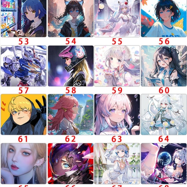 Anime Glass Mousepad - Etsy