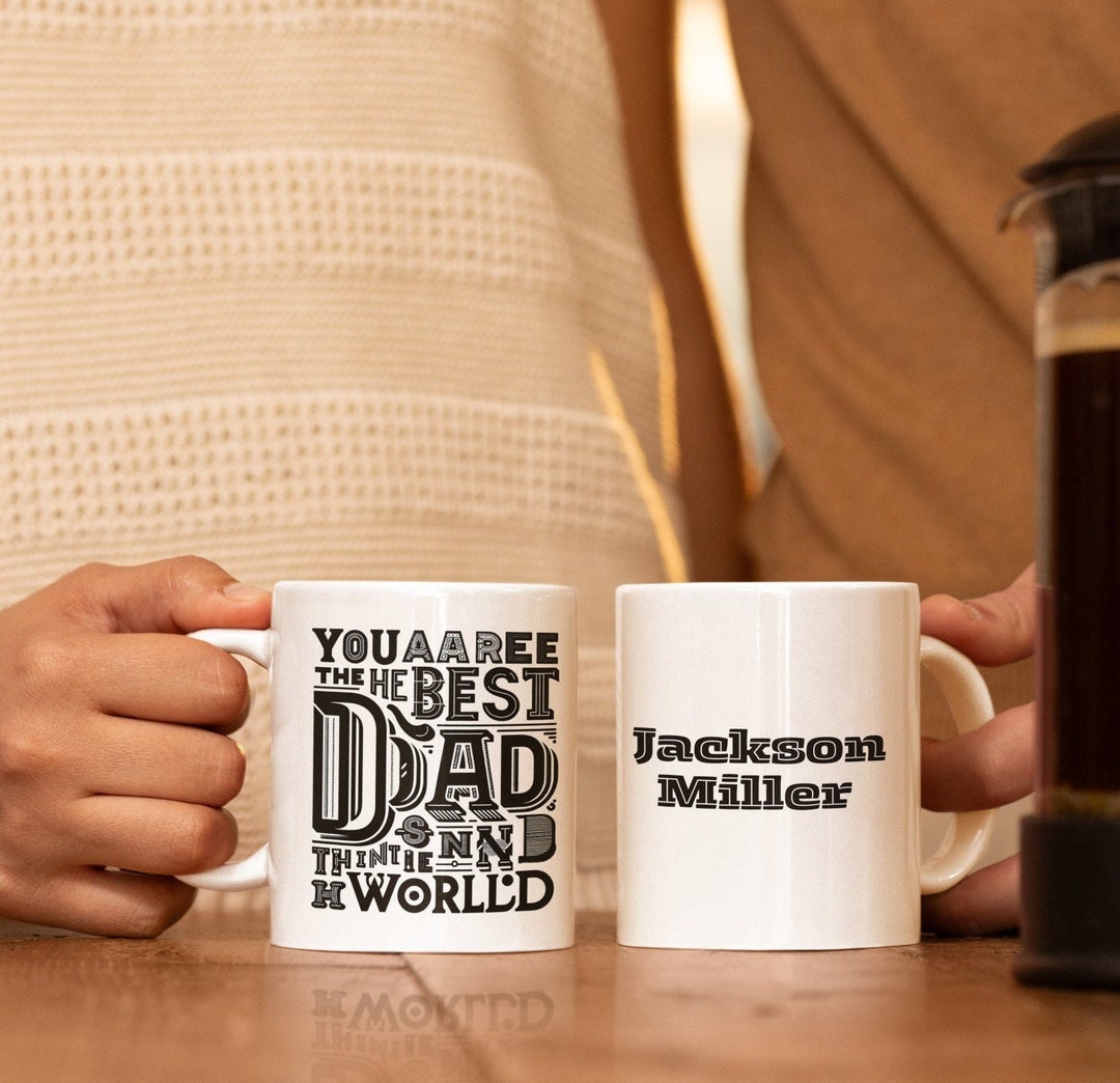 Personalized Dad Mug, Father's Day Gift Mug, Dad's Reveal Gift, World's ...