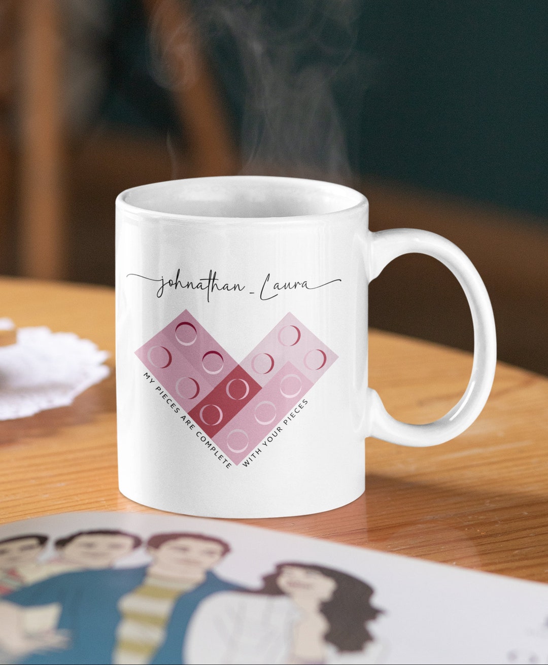 Mr Mrs Mugs, Personalized Lego Inspired Mug, Lego Mug, Love Cup, Couple ...