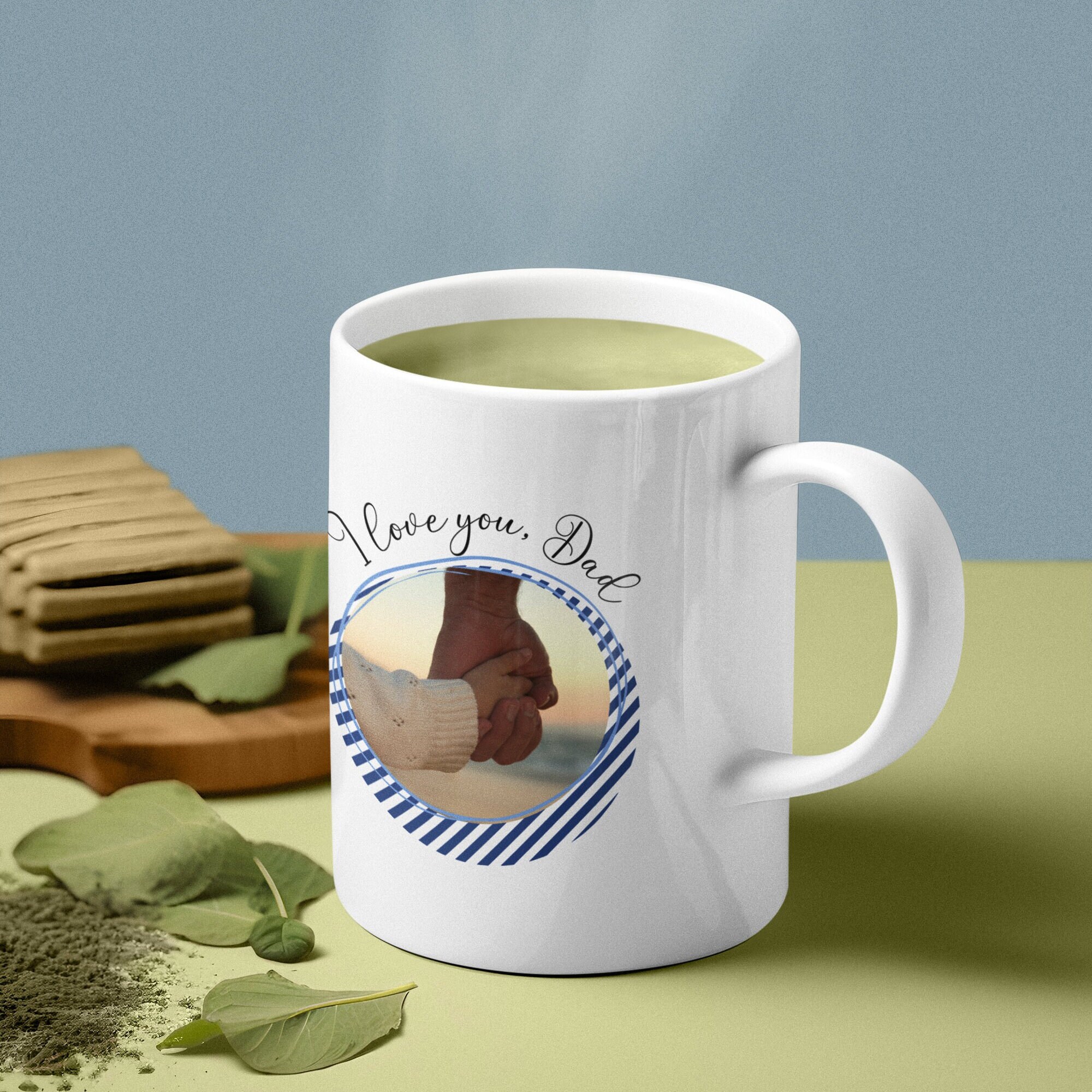 Picture Mug for Dad Gift Father's Day Cup With Kid Photo Birthday Gift ...