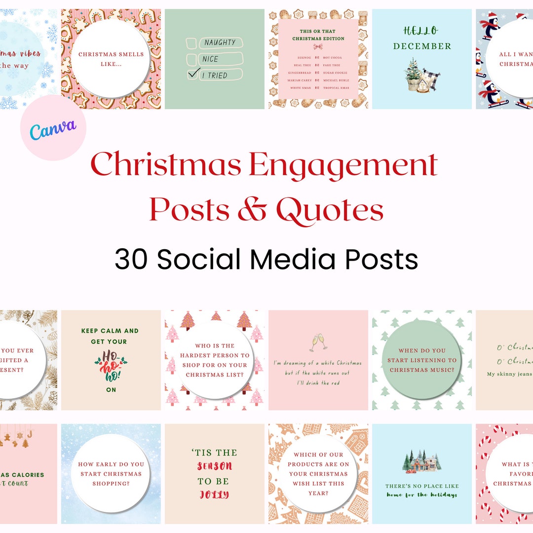 Christmas Engagement Posts | Christmas Quotes Posts | Christmas Social ...