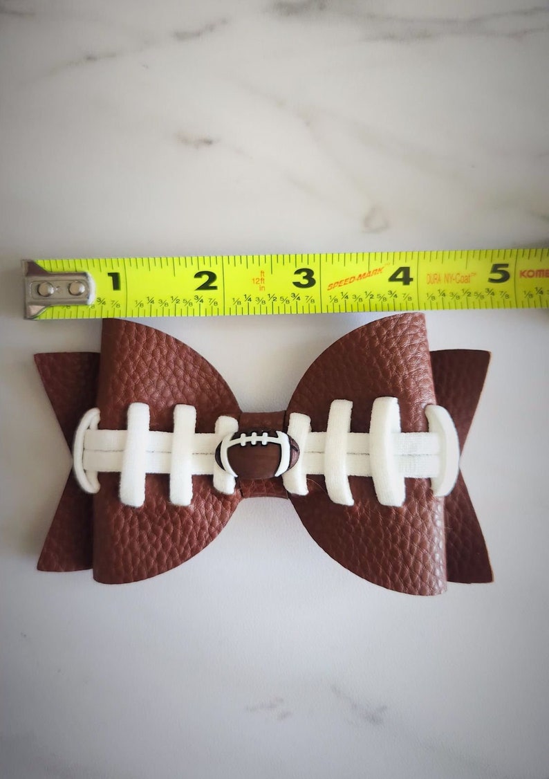 Football Hair Bow | XL - Etsy