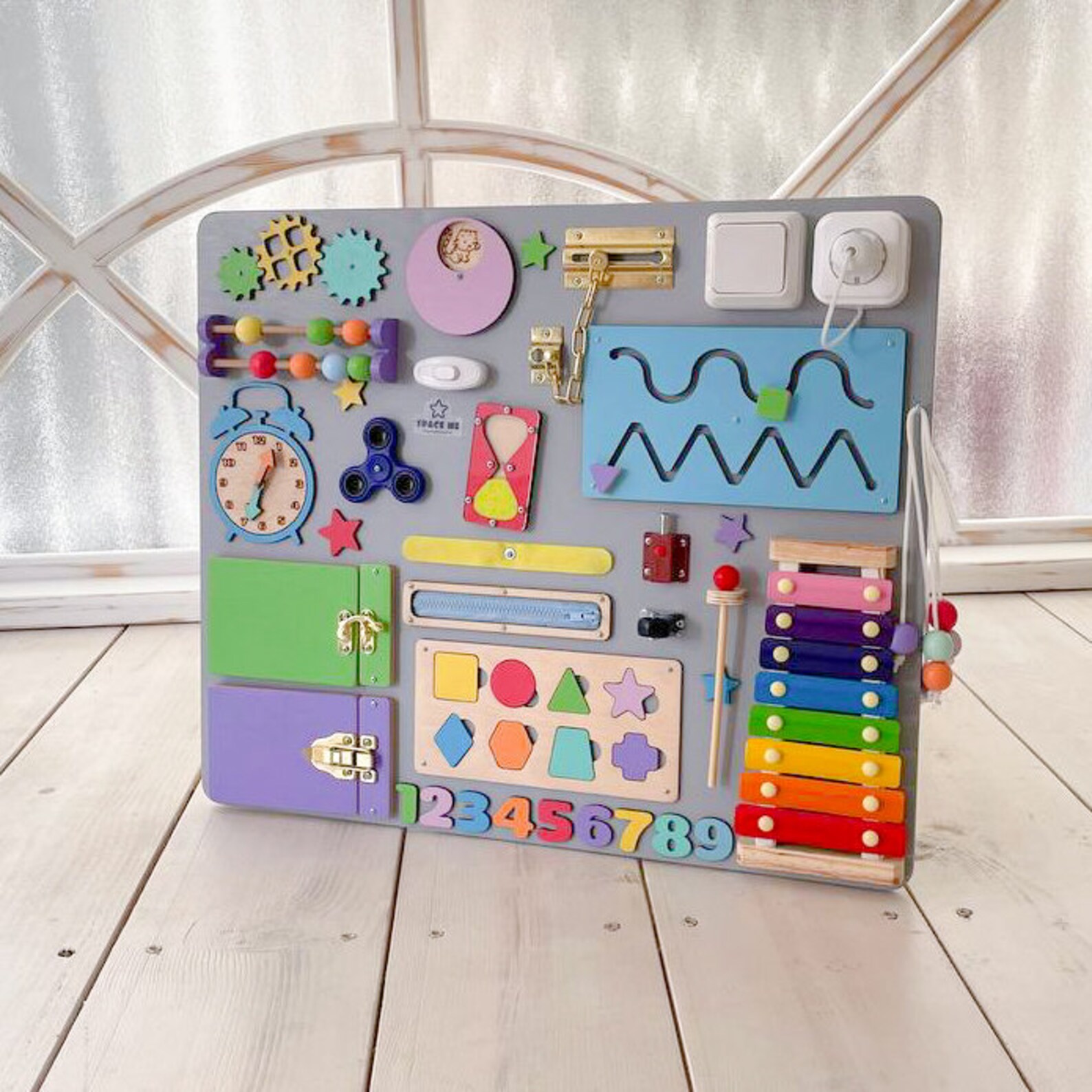 Custom Busy Board,personalized Large Busy Board Boy, Dementia Busy ...