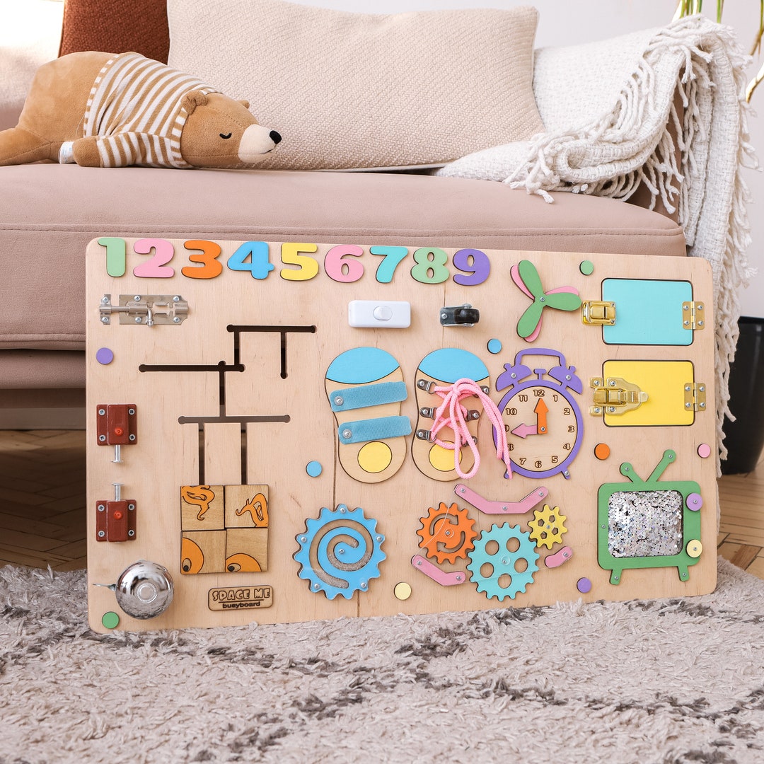 Custom Busyboard ,personalized Large Busy Board Boy, Dementia Busy ...