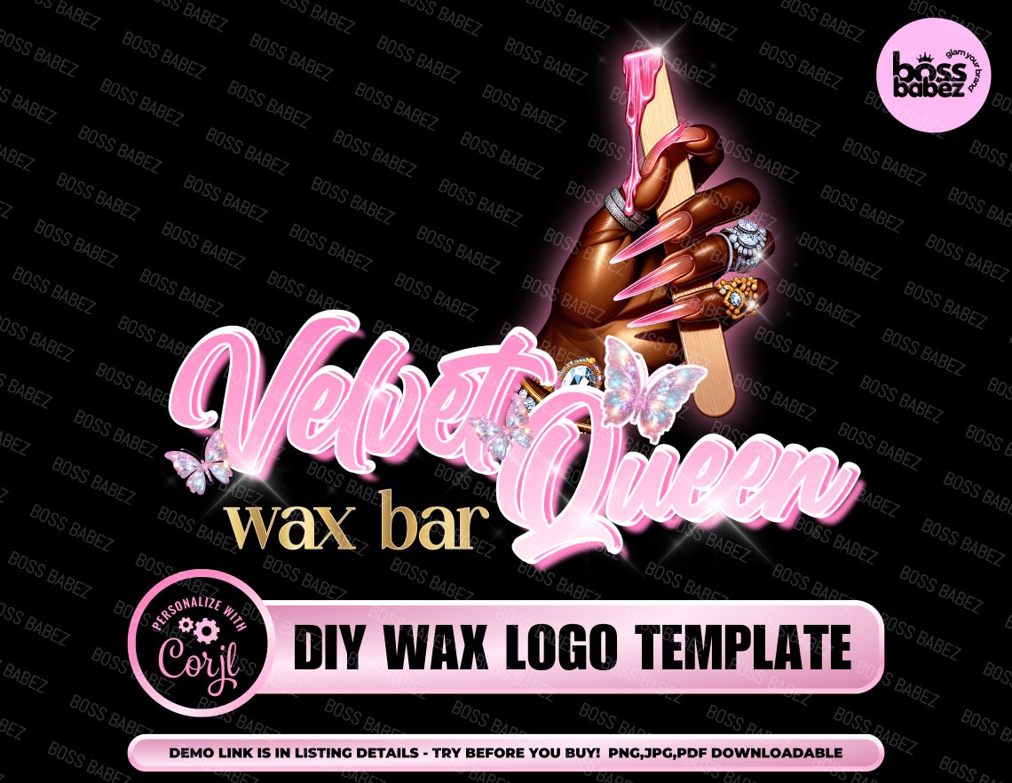 Wax Logo Design, Wax Technician Logo, Salon Logo, Beauty Logo, Logo ...