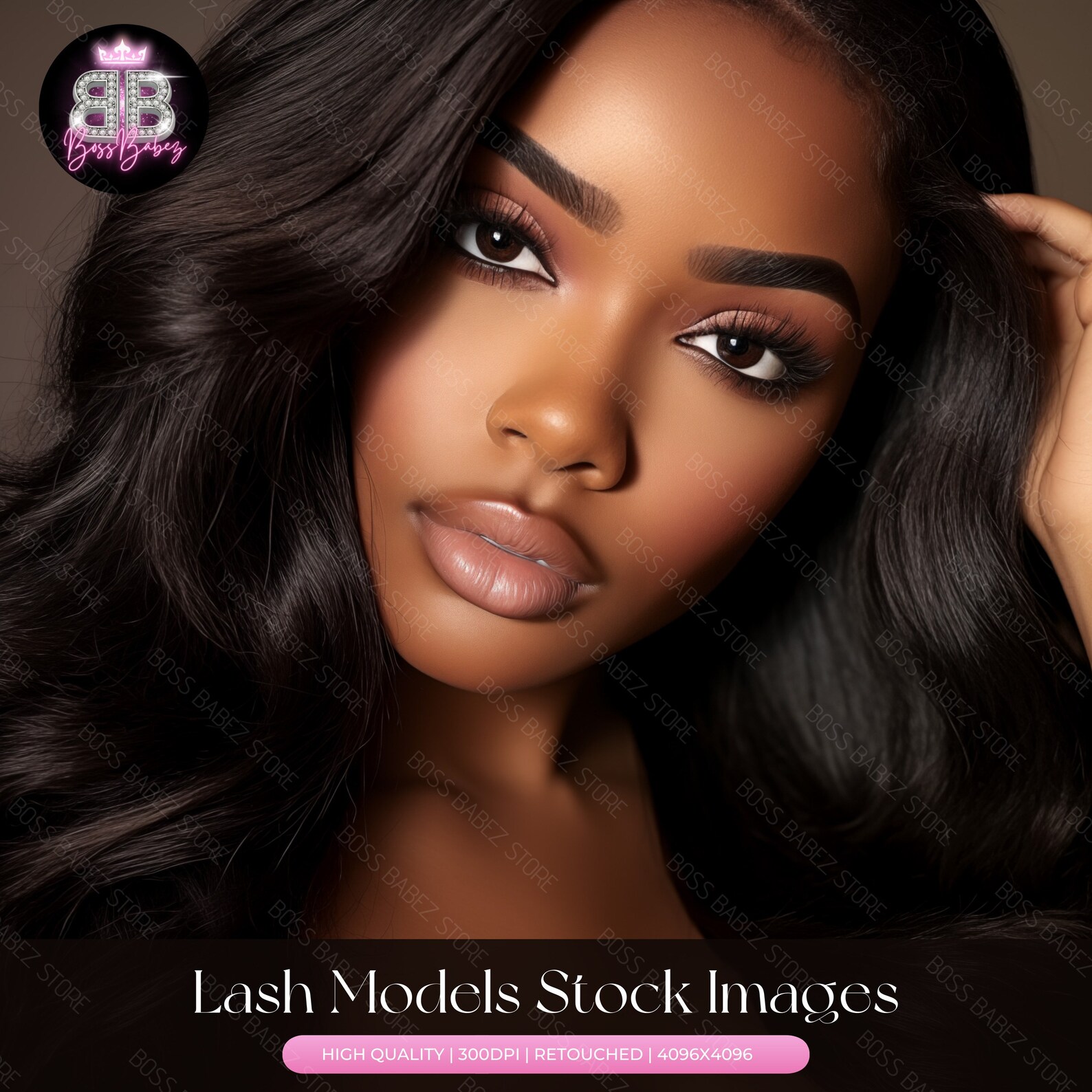 Lash & Makeup Stock Photos: AI Beauty Model Images (commercial Use) - Etsy