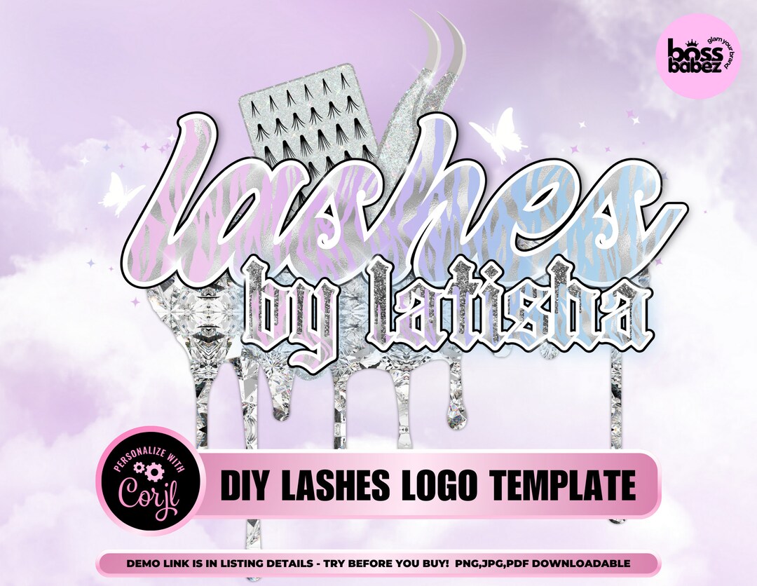 DIY Lash Logo Design, Eyelash Logo Design, Eyelash Logo, Logo Design ...
