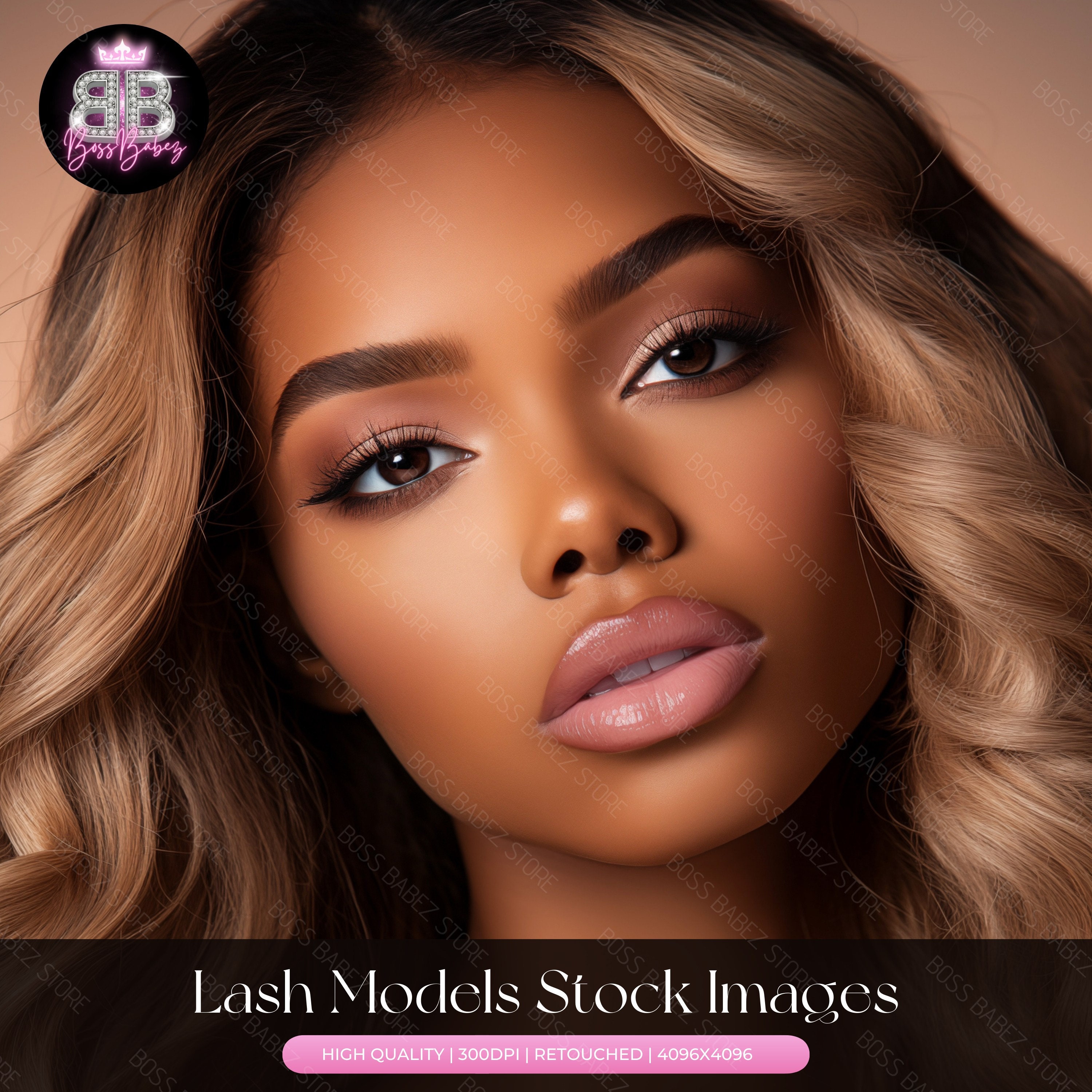 Lash & Makeup Stock Photos: AI Beauty Model Images (commercial Use) - Etsy