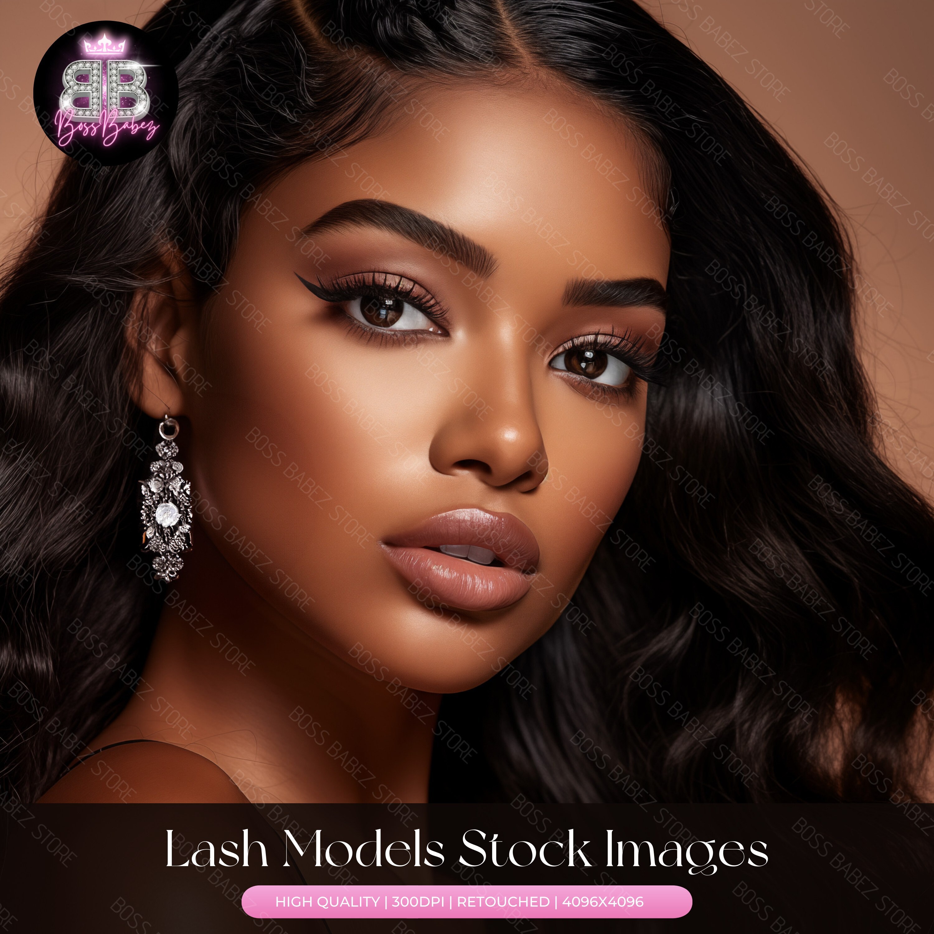 Lash & Makeup Stock Photos: AI Beauty Model Images (commercial Use) - Etsy