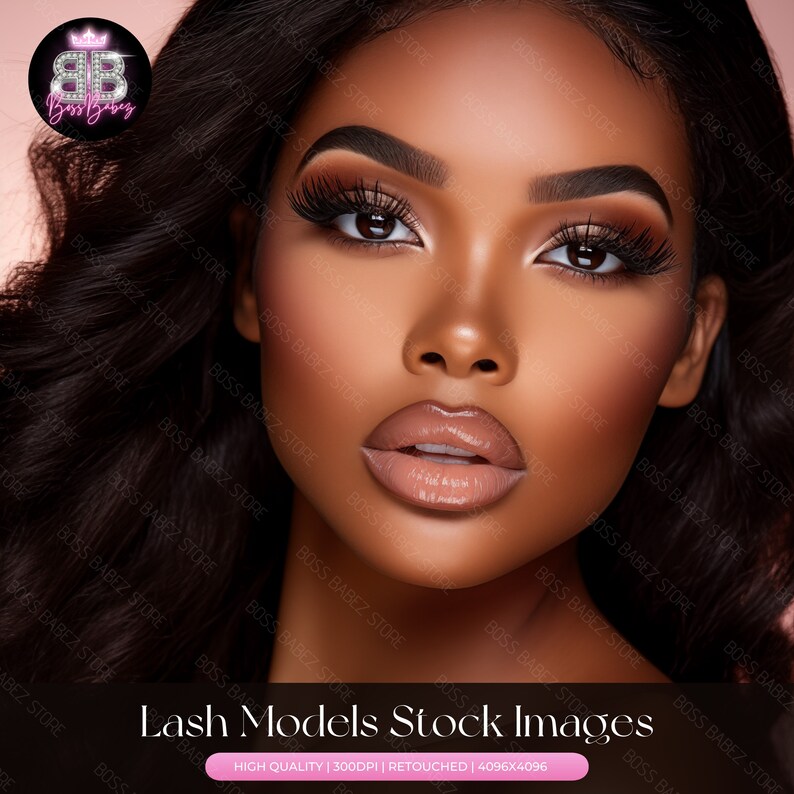 Lash & Makeup Stock Photos: AI Beauty Model Images (commercial Use) - Etsy