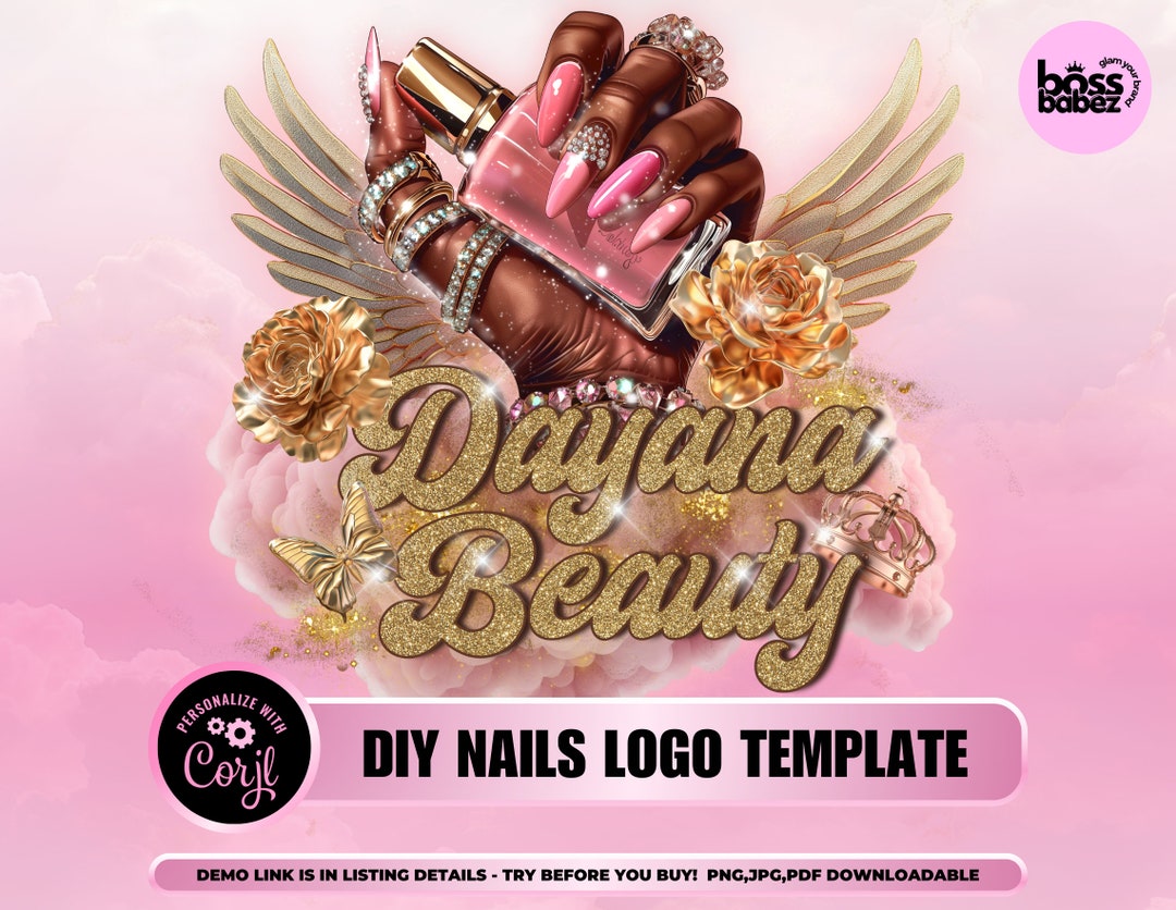 Nail Tech Logo, Logo Design, Logo, Premade Logo, Logo Template, Nails ...