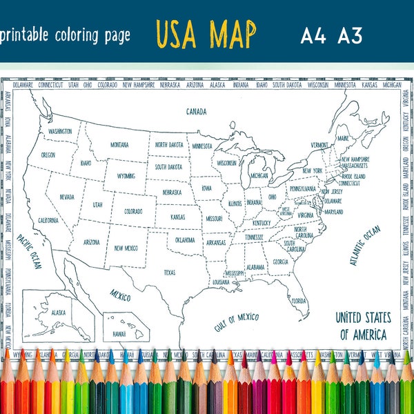 Downloadable Map A3 - Etsy