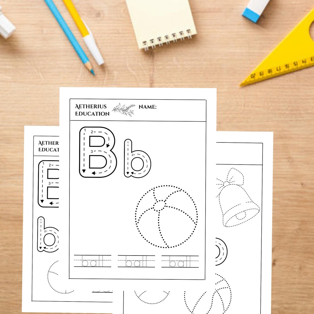 Letter B Tracing Worksheets Bundle - Printable Preschool Activities ...