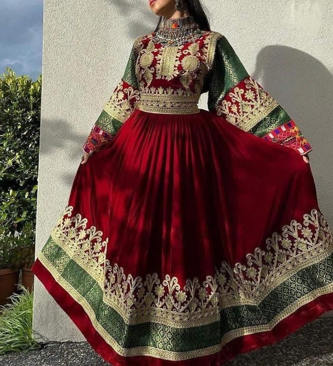 Afghan Traditional Dress for Women Afghani Dress Comfort Handmade ...