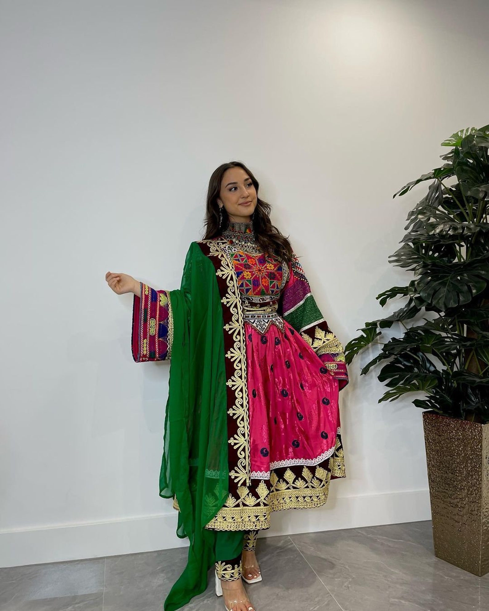 Afghan Vintage Gulibakhmal Dress Afghan Handmade Kuchi Girl Afghan ...