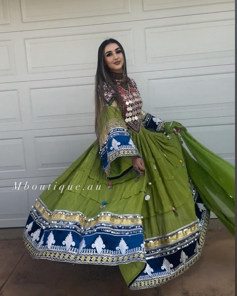 Afghan Cloth for Afghan Women Treditional Handmade Afghan Kuchi Dress ...