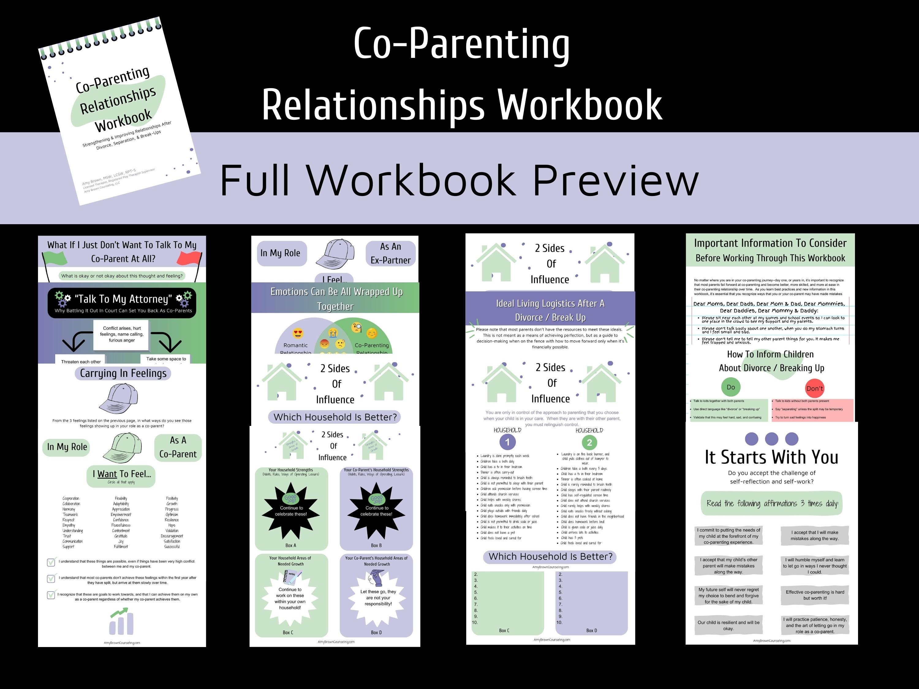 Co-parenting Relationships Workbook: Improving Relationships After ...