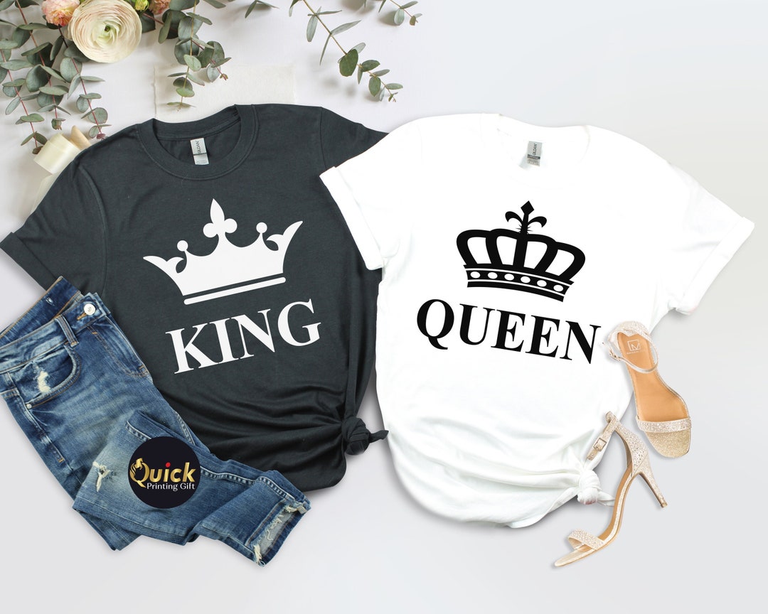 King Queen Shirts, King Queen Couple Shirts , King and Queen Couples ...