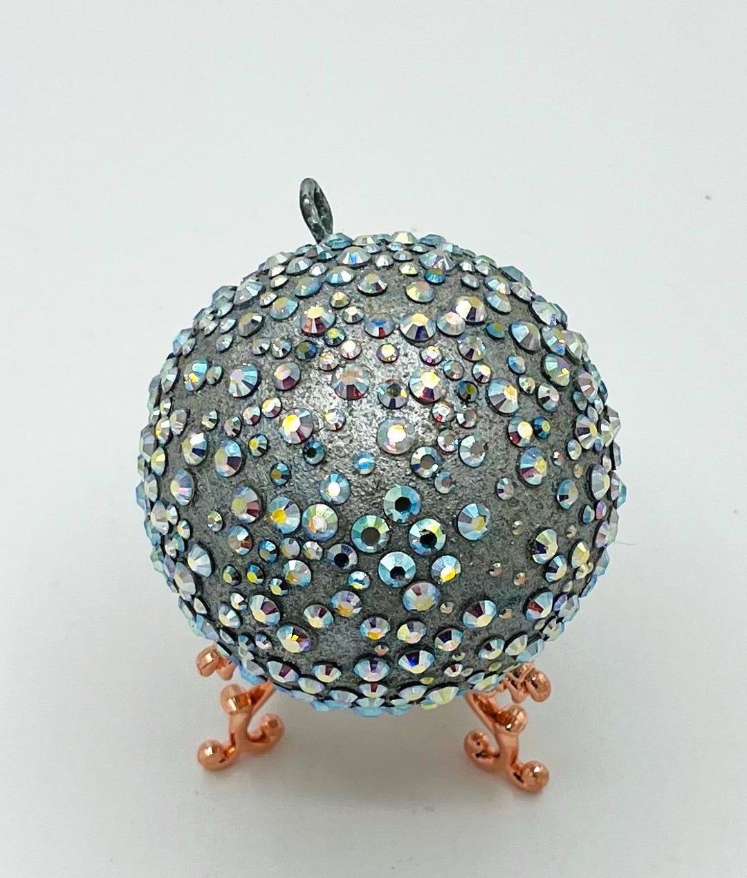 Silver Rhinestone Hanging Ornament - Etsy