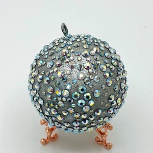 Silver Rhinestone Hanging Ornament - Etsy