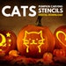 CATS Pumpkin Carving Stencil | Digital Download | Pumpkin Carving ...