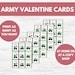 PRINTABLE Kids Army Valentine Card | Army Valentine Cards | Class ...