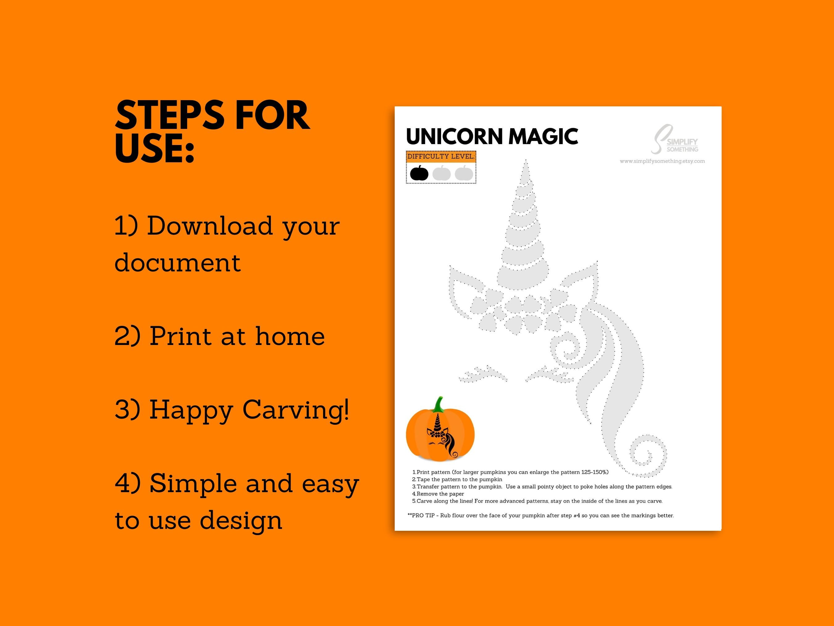 PRINCESS Pumpkin Carving Stencil | Digital Download | Pumpkin Carving ...