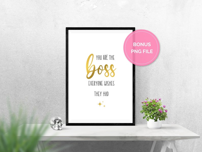 PRINTABLE Boss's Day Card | Happy Boss Day From Us | Boss Day Card ...