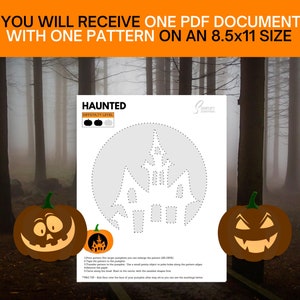 Haunted House Pumpkin Carving Stencil PRINTABLE | Halloween Pumpkin ...