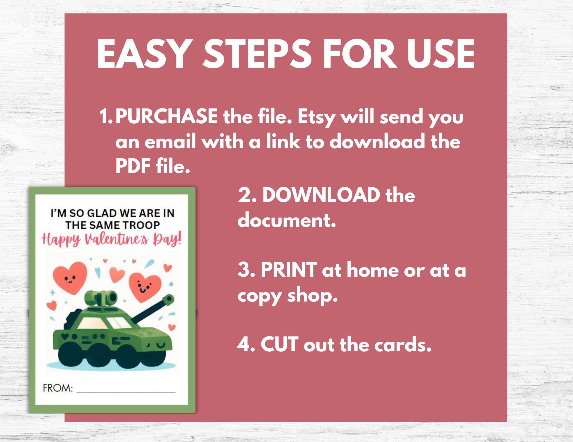 PRINTABLE Kids Army Valentine Card | Army Valentine Cards | Class ...