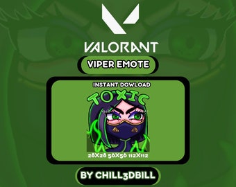 Valorant Viper Twitch Emotes Pack Twitch, Discord, Youtube Custom ...
