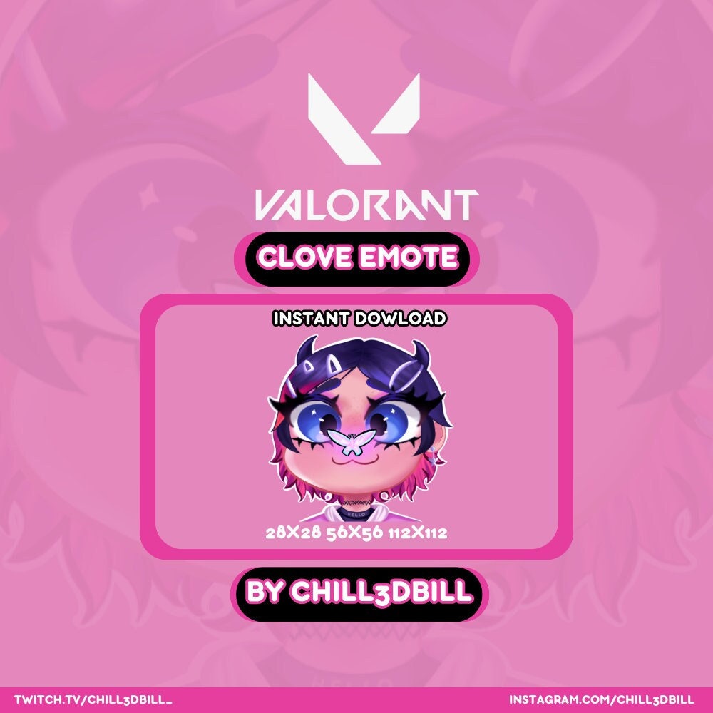 Valorant Clove Twitch Discord Youtube Emote - Etsy