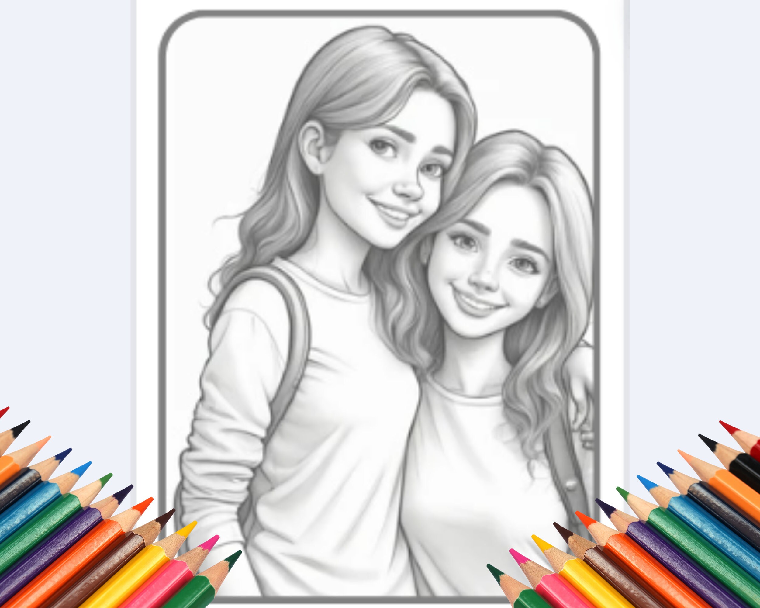 20 best Friends Coloring Pages in PDF Format. Coloring Pages of ...