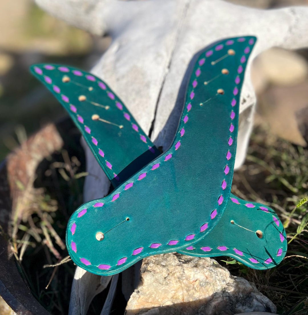 Custom Buckstitch Handmade Spur Straps Dove Wing Style - Etsy
