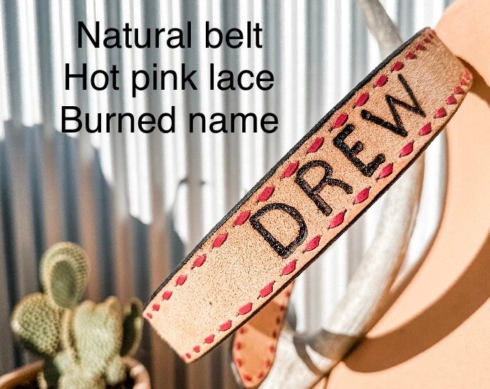 Custom Buckstitch Handmade Belt - Etsy