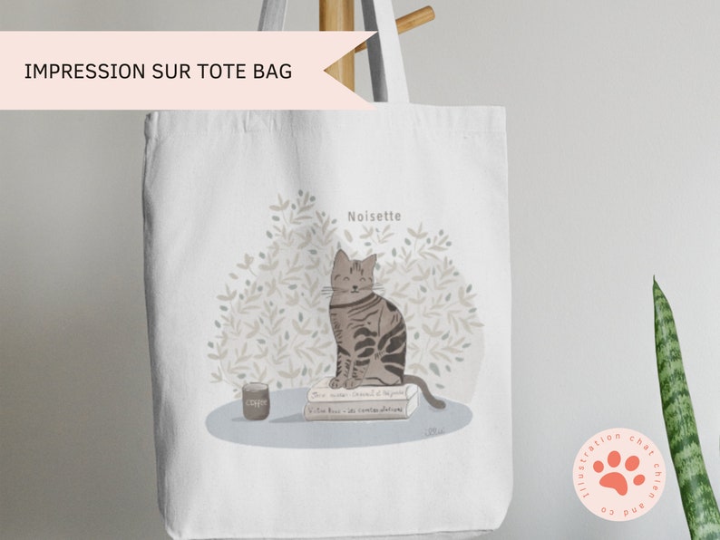 Personalized Portrait of Your Cat - Digital Illustration - Mother's Day ...