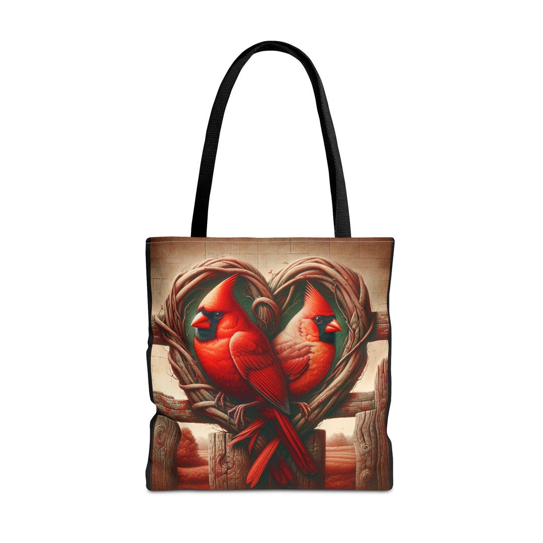 Cardinal Tote Bag: Bird Lover Gift, Nature Design - Etsy