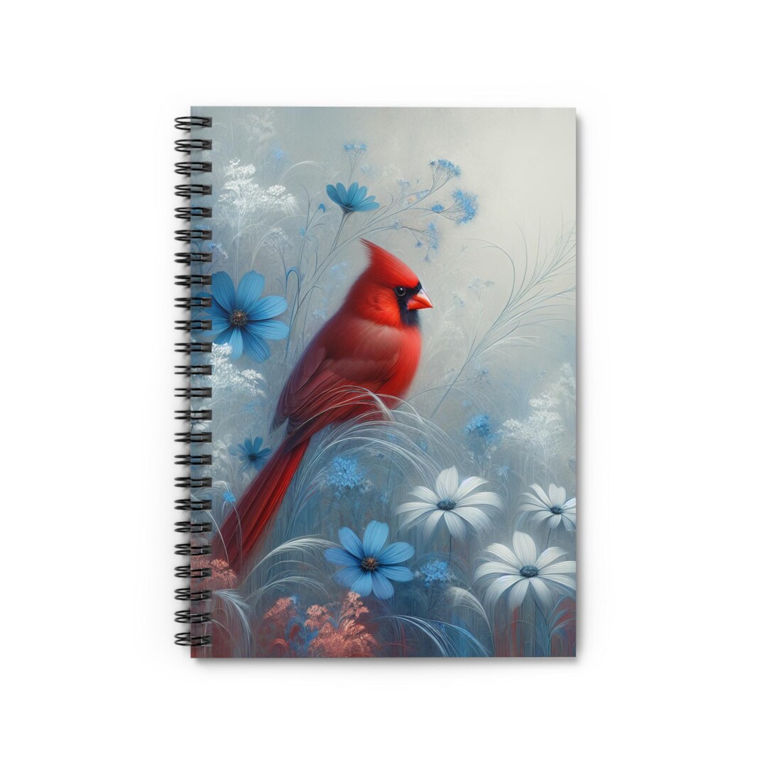 Cardinal Spiral Notebook: Red Bird Nature Journal - Etsy