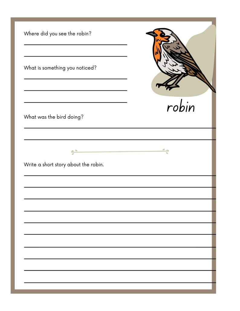 Bird Scavenger Hunt: Educational Nature Game (digital Download) - Etsy