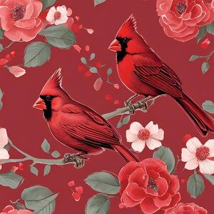 Cardinal Valentine Prints: 8 Digital Art Printables (PDF) - Etsy
