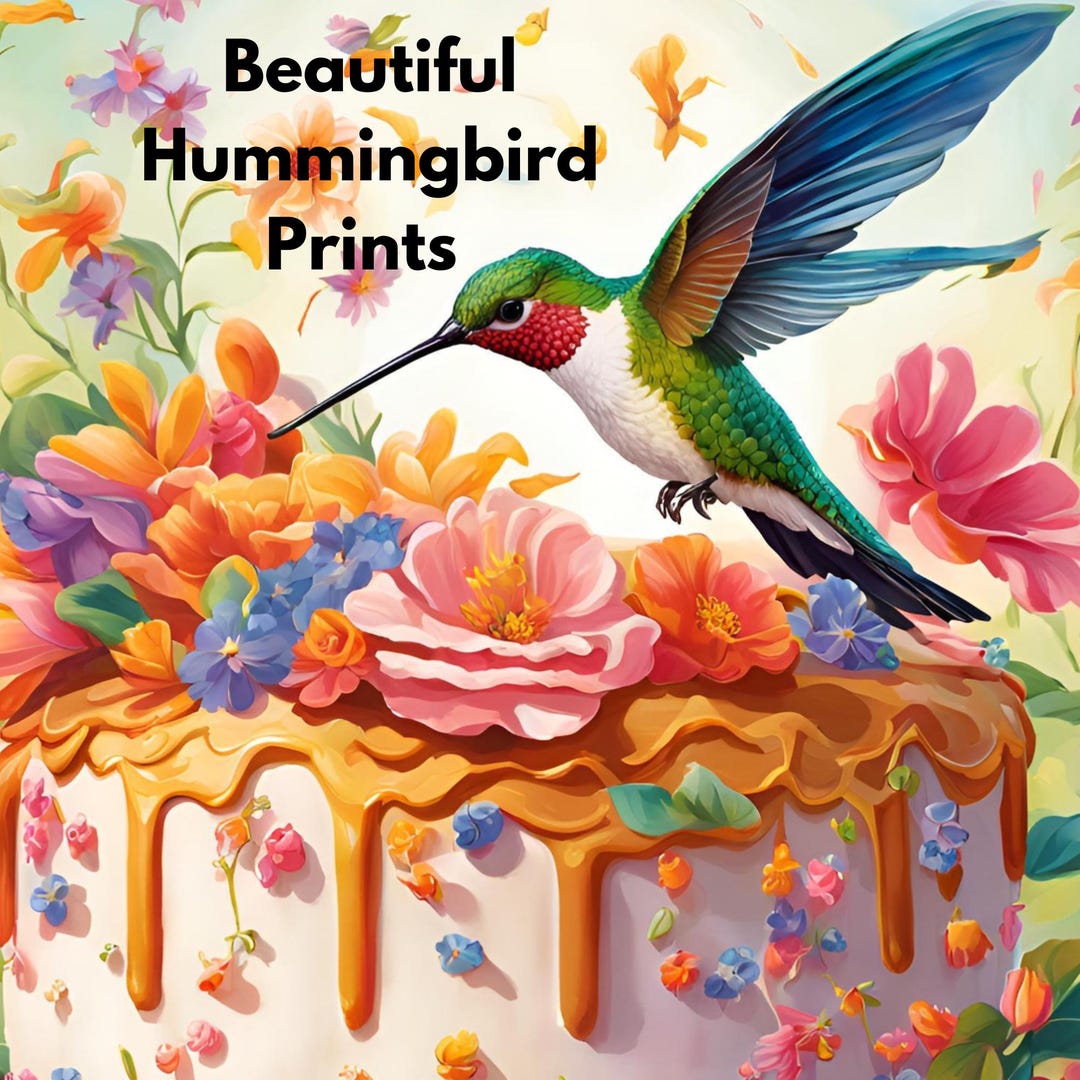 Hummingbird Prints, Hummingbird Digital Prints for Any Occasion, Bird ...