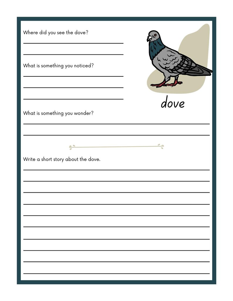 Backyard Bird Scavenger Hunt,classroom Bird Activity, Educational ...