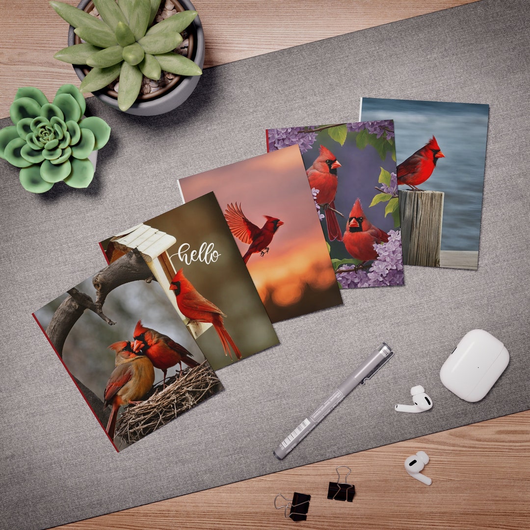 Cardinal Greeting Cards (5-pack): All Occasion Note Cards - Etsy