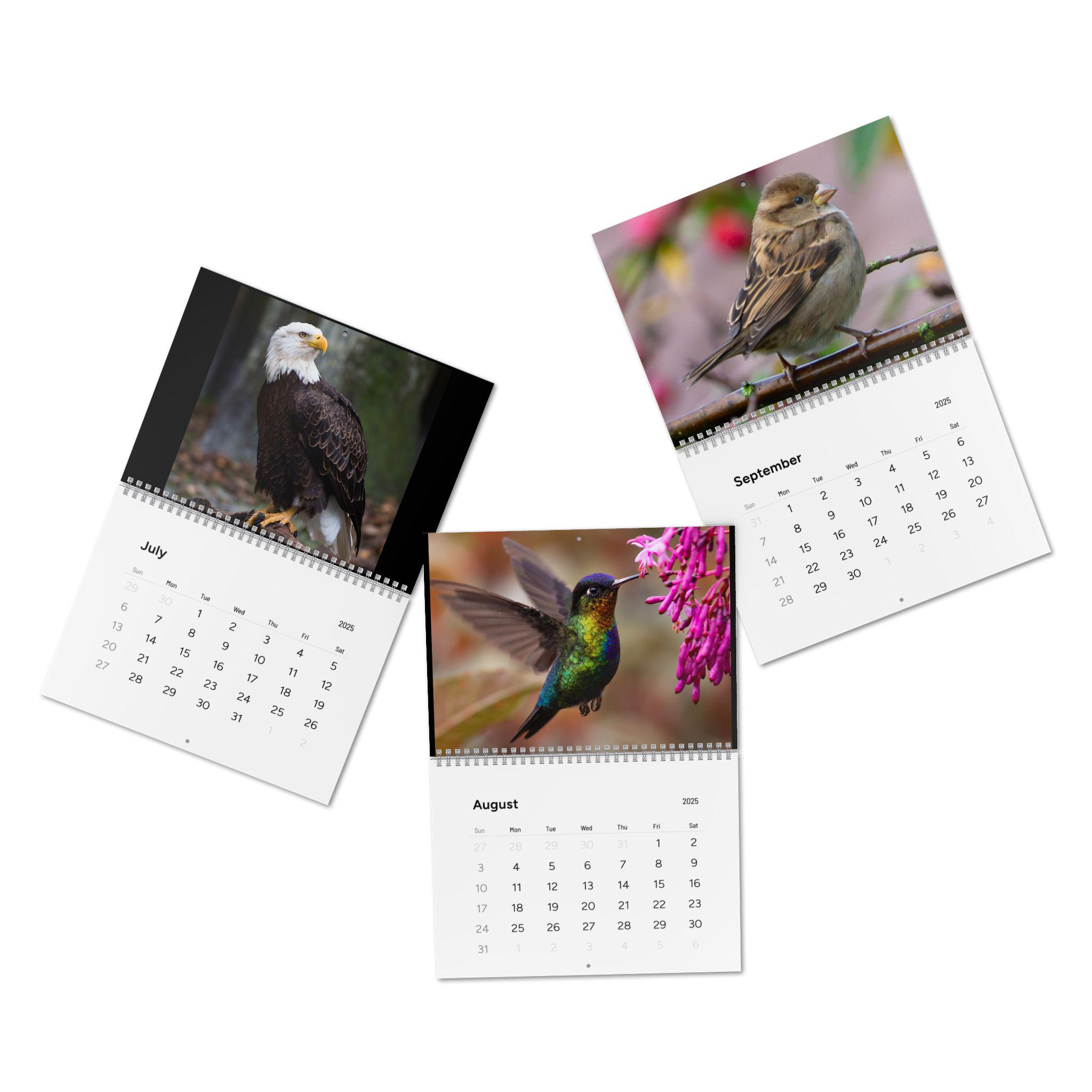 Standard Wall Calendar (2025),bird Wall Calendar, Birding Gift ...