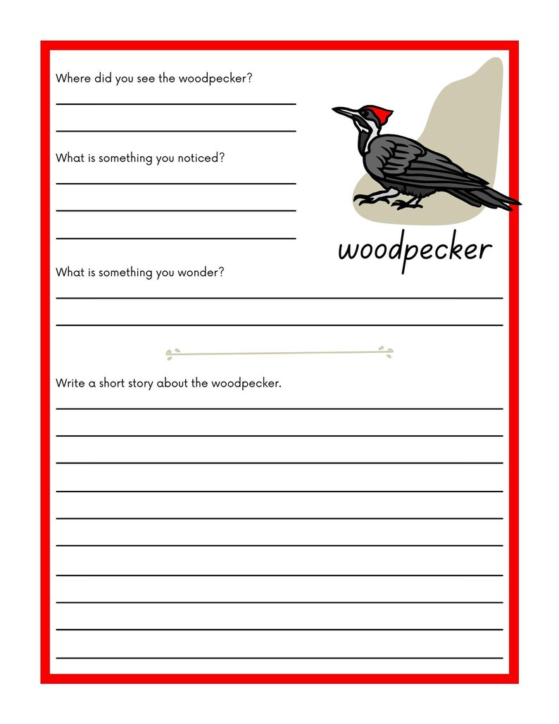 Backyard Bird Scavenger Hunt,classroom Bird Activity, Educational ...