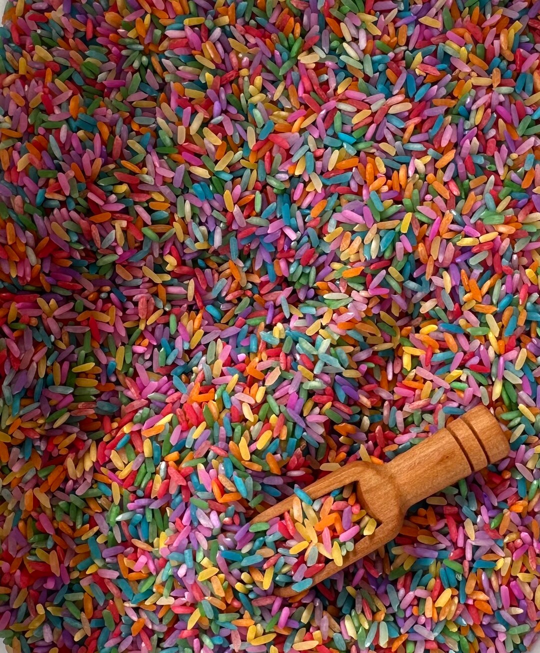 Colored Rice - Rainbow - Sensory Play Accessory - Etsy