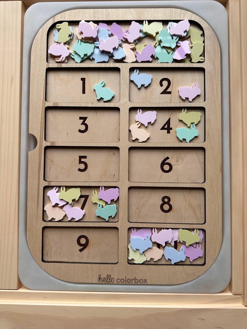 Incremental Ten Frame Lid for Trofast/flisat Sensory Bins - Etsy