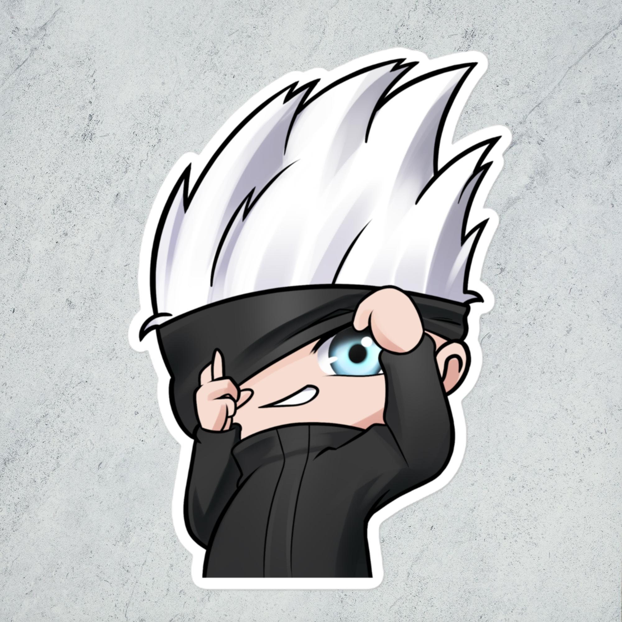 Gojo Satoru Sticker Chibi Gojo Sticker Jujutsu Kaisen Animemanga Sticker Merch Etsy