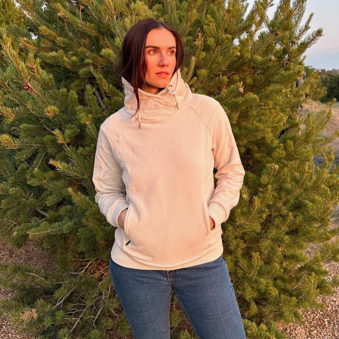 Women's Turtleneck Sweatshirt – Super Soft Cotton Pullover, Cozy Chic ...