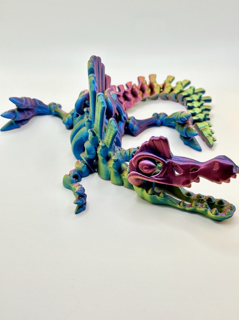 Flexi Factory Print-in-place Skeleton Spinosaurus || Dinosaur ...